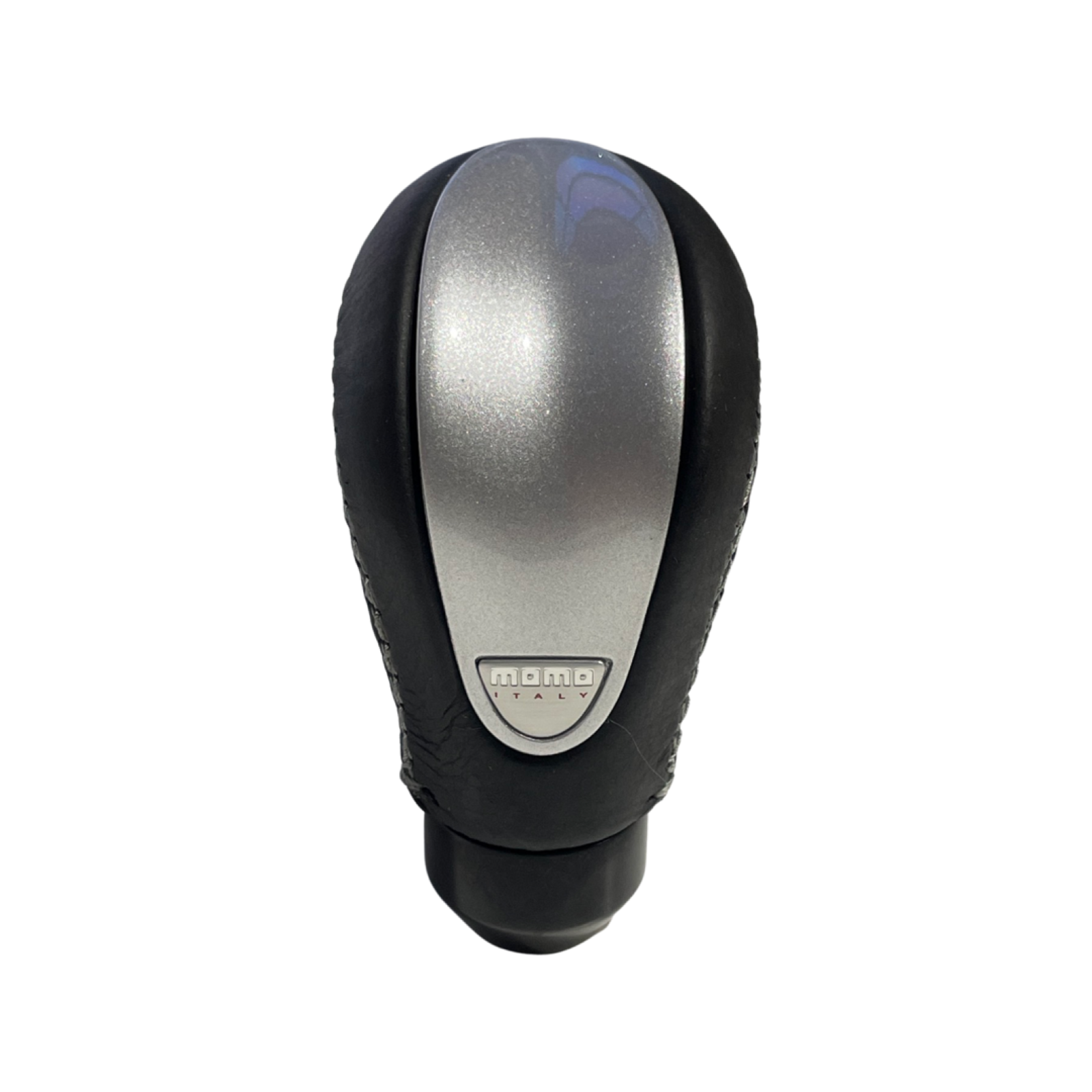 Momo Combat Evo Shift Knob – Silver/Black – Performance Parts Online ...