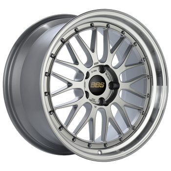 BBS LM 20×11 5×112 ET24 Black w/ Blue Metallic Flake / Diamond Cut Lip ...