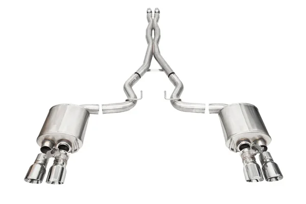 Corsa Performance Xtreme Cat-Back Exhaust – Ford Mustang S650 GT (Quad ...